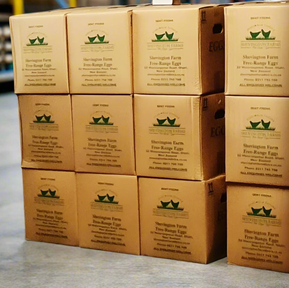 Shevington Farm Mixed Grade Free-Range eggs in Bulk Carton